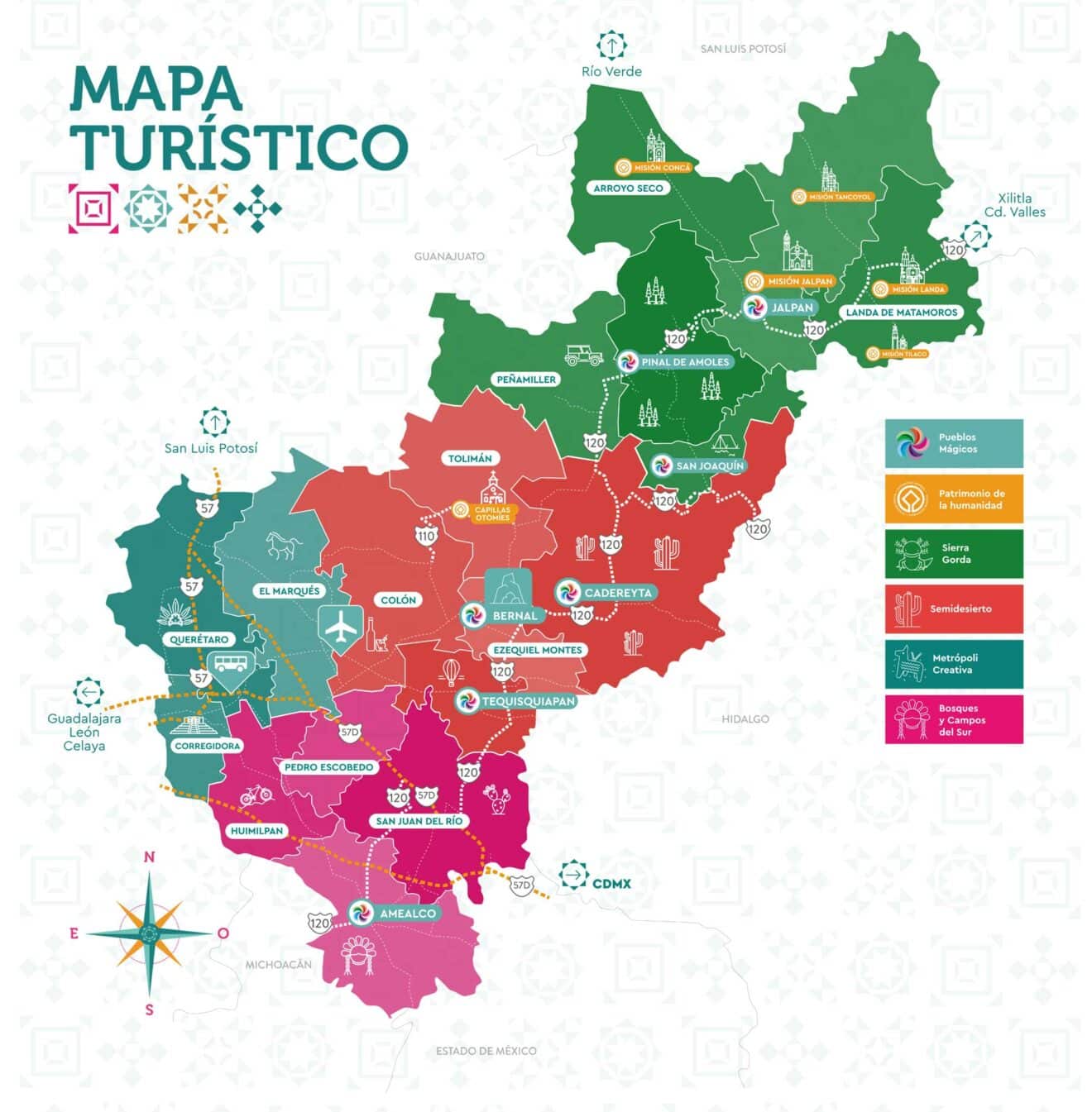 Mapa Interactivo - Turismo del Estado de Querétaro